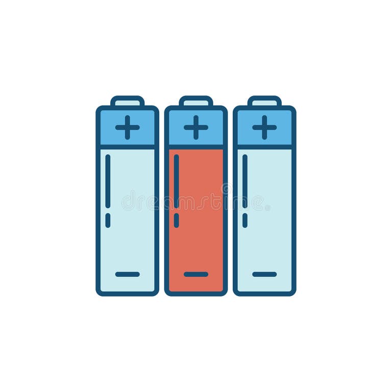 Batteries Pollution Vector Concept Modern Icon or Sign Stock Vector ...