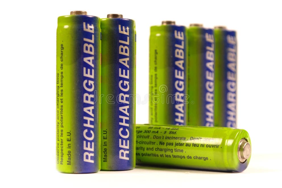 Batteries row stock photo. Image of closeup, group, energy - 49192422