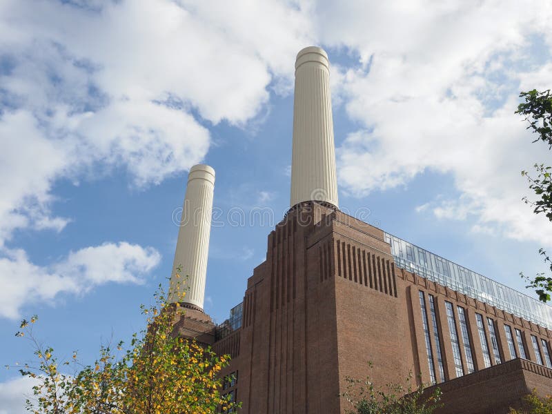 Battersea Power Station in London Stock Photo - Image of england ...