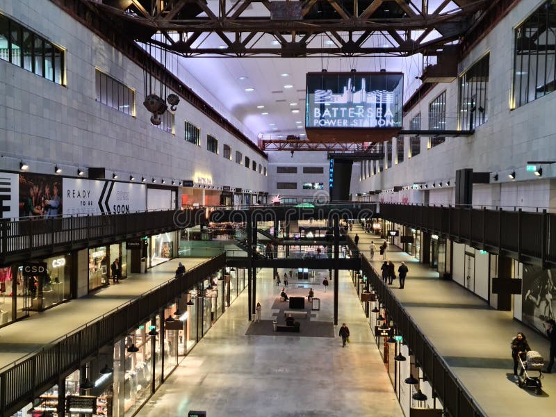 Battersea Power Station Shopping Mall Editorial Photography - Image of ...