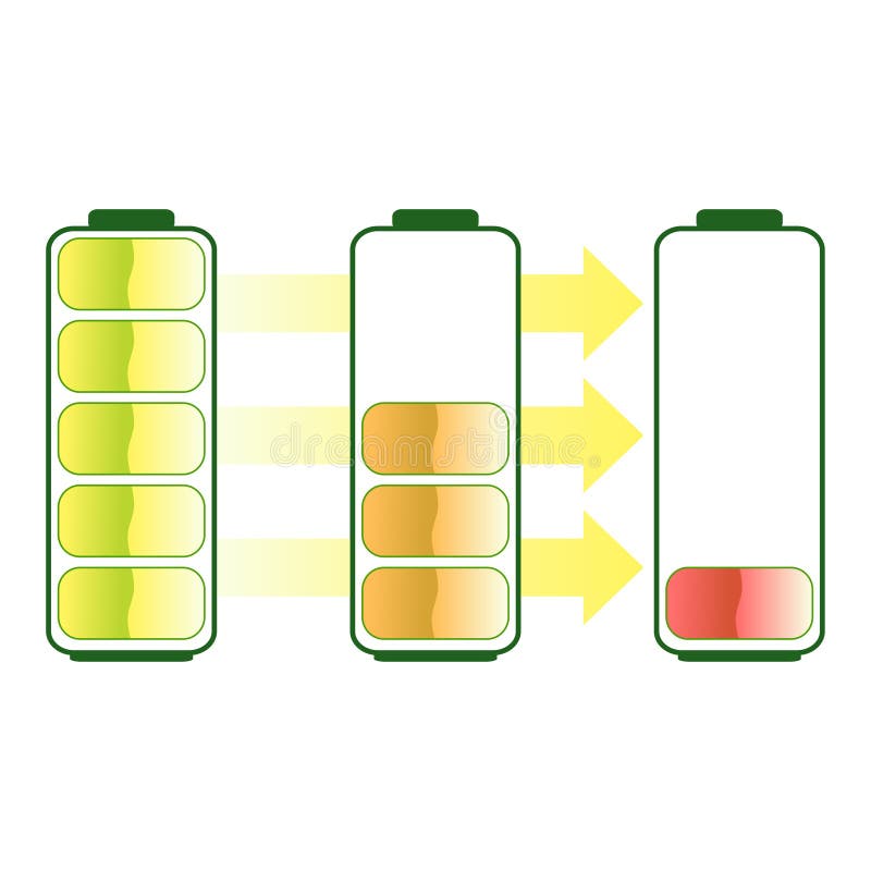 Battery low stock illustration. Illustration of chargers - 9641697