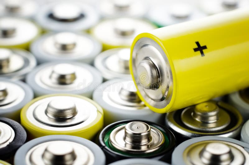 Battery stock image. Image of metal, recharge, perspective - 116080971