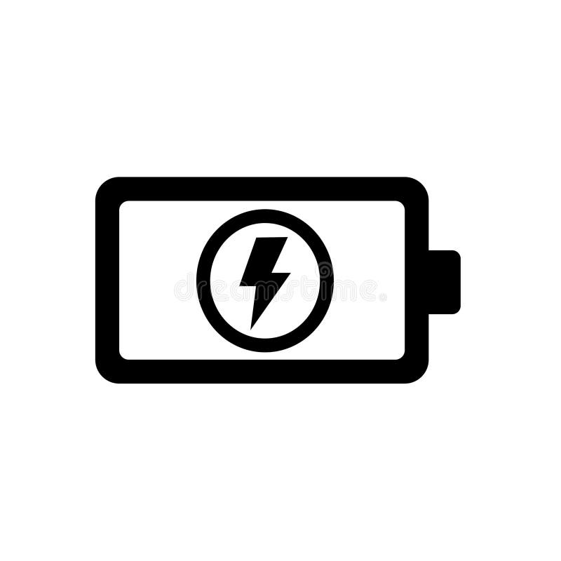 Battery, Battery Charging - Vector Icon Stock Vector - Illustration of ...