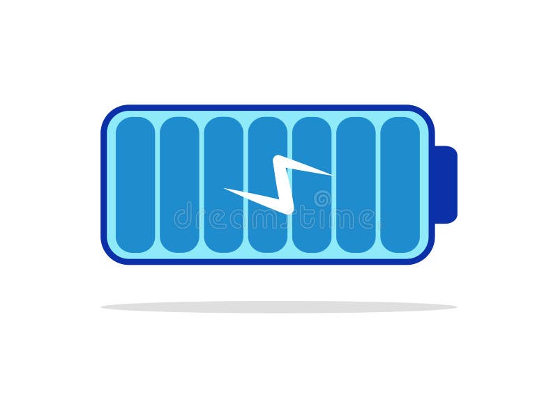 Battery. Battery Icon Isolated on White Background Stock Vector ...