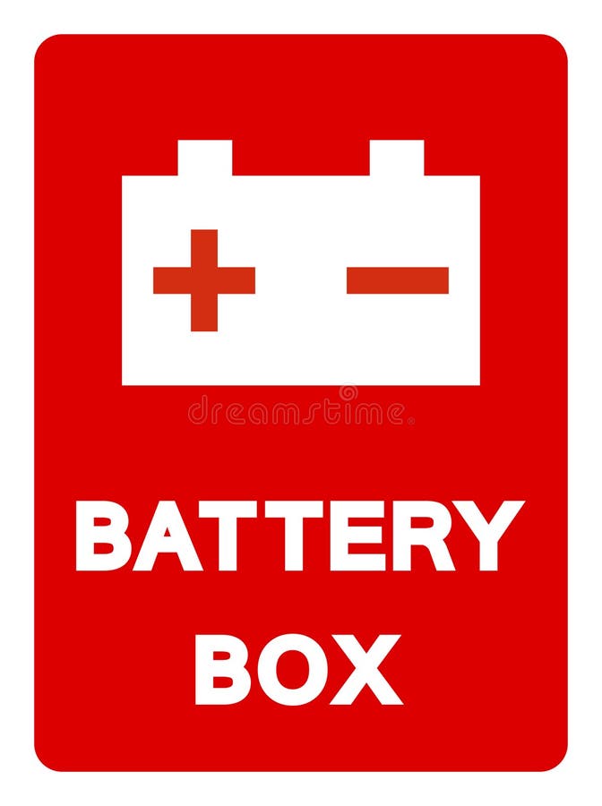 Battery Box Symbol Sign, Vector Illustration, Isolate on White ...