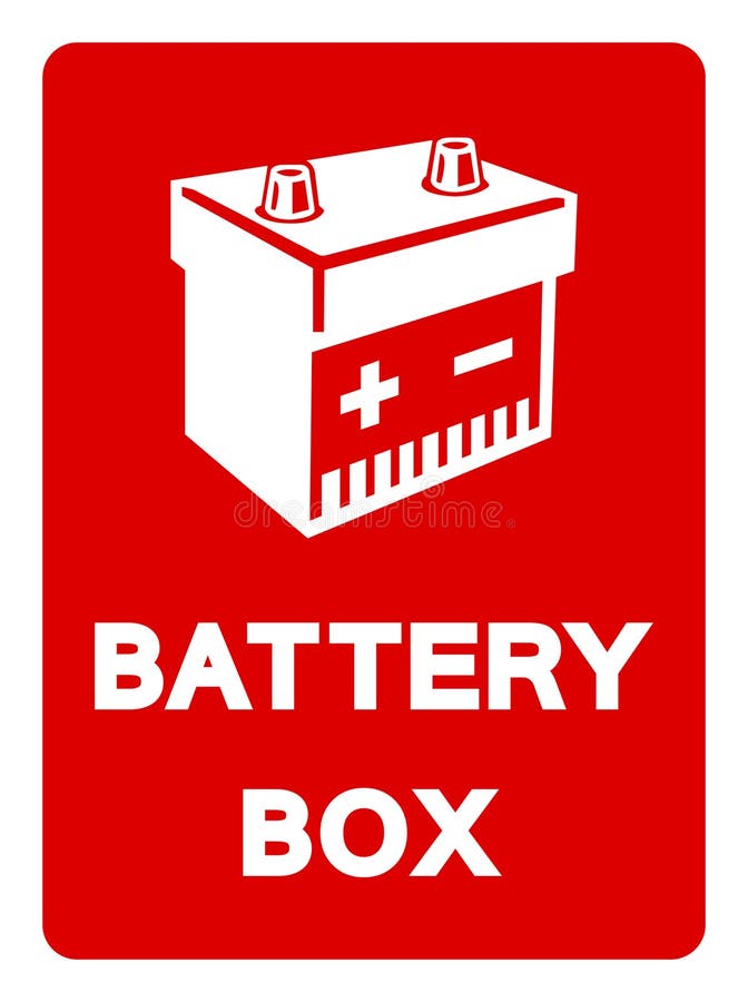 Battery Box Symbol Sign, Vector Illustration, Isolate on White ...