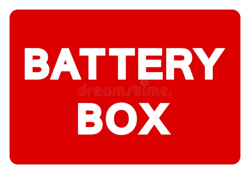 Battery Box Symbol Sign, Vector Illustration, Isolate on White ...