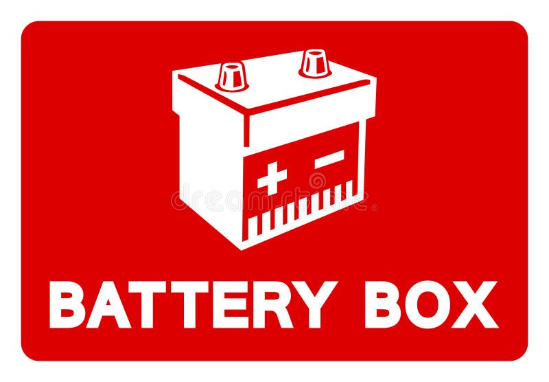 Battery Box Symbol Sign, Vector Illustration, Isolate on White ...