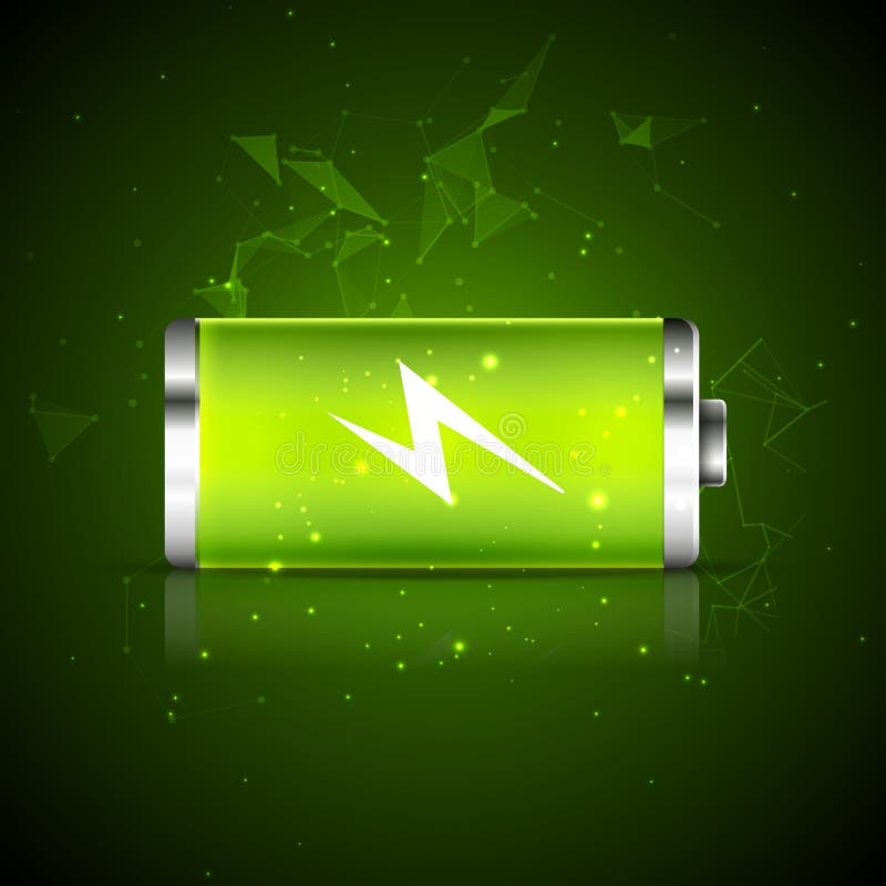 Battery Charge Energy Power Icon. Vector Battery Recharge Design Energy ...