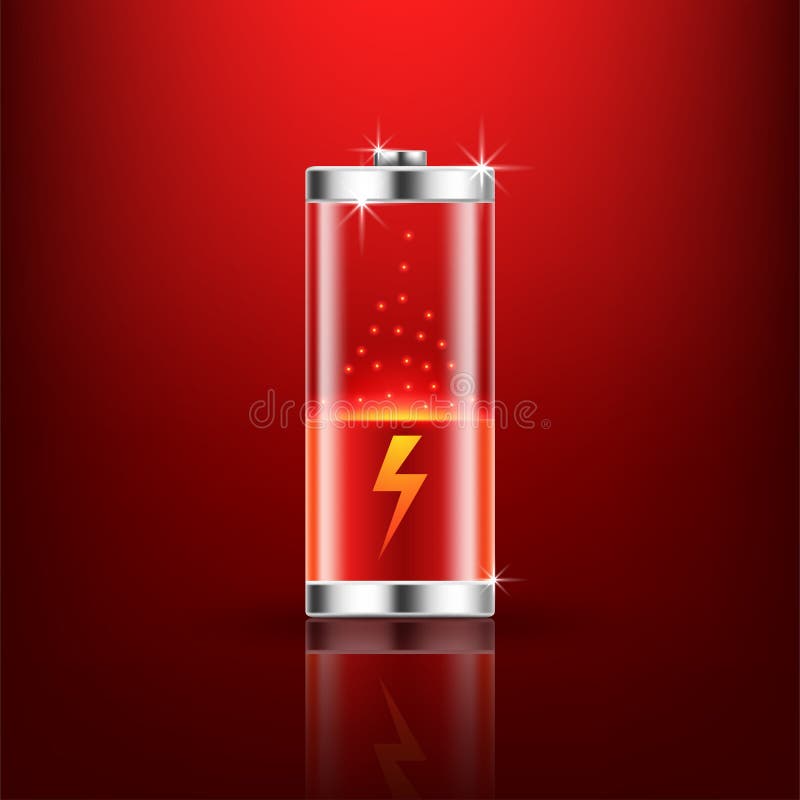 Battery Charge Full Power Energy Level Stock Vector - Illustration of ...