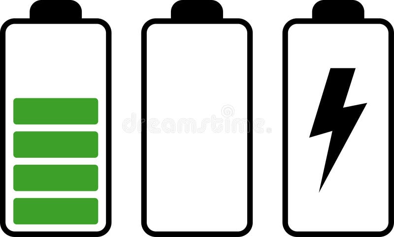 Battery Charge Level Indicator. Battery Icon Set, Flat Battery Icon ...