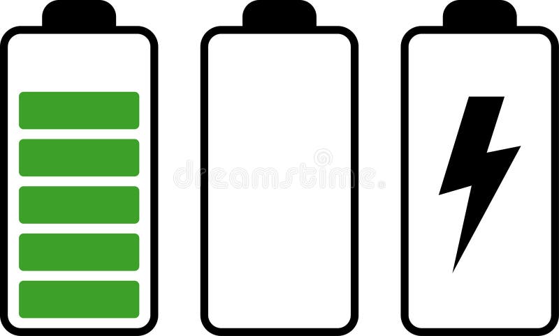 Battery Charge Level Indicator. Battery Icon Set, Flat Battery Icon ...
