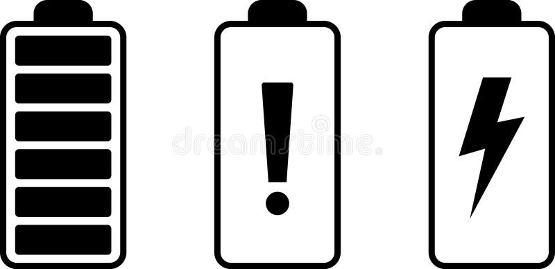 Battery Charge Level Indicator. Battery Icon Set, Flat Battery Icon ...