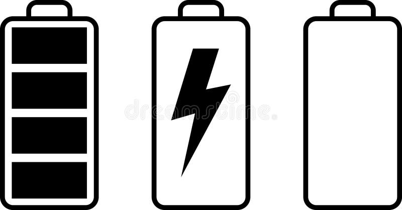 Battery Charge Level Indicator. Battery Icon Set, Flat Battery Icon ...