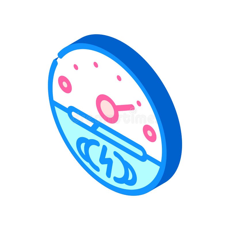 Battery Charge Sensor Isometric Icon Vector Illustration Stock ...