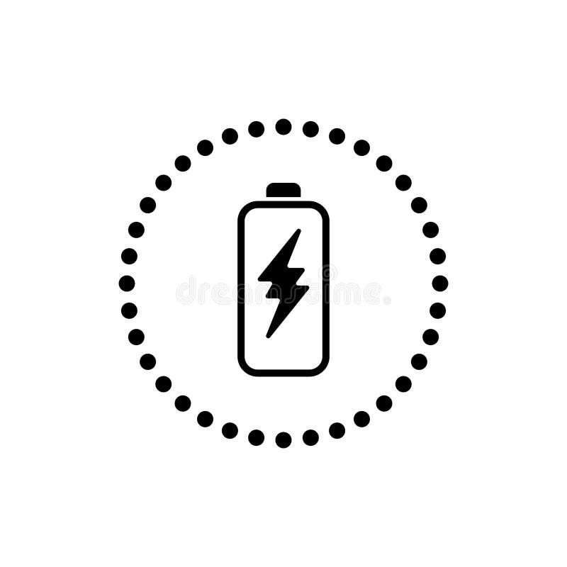 Battery Charge Thunder Power Flash and Bolt Energy Icon Stock ...