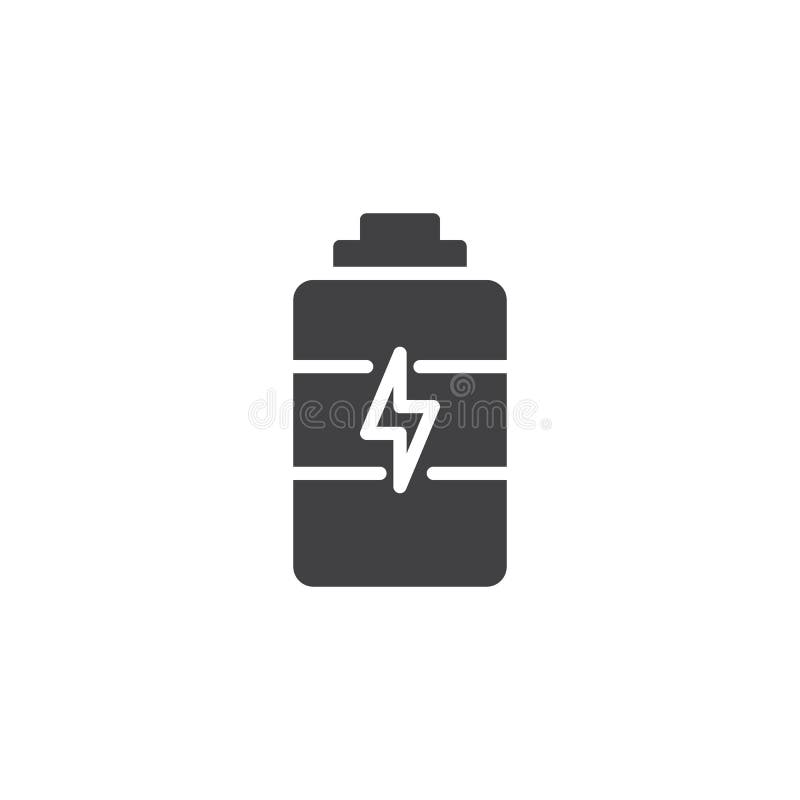 Battery charge vector icon stock vector. Illustration of energy - 125002926