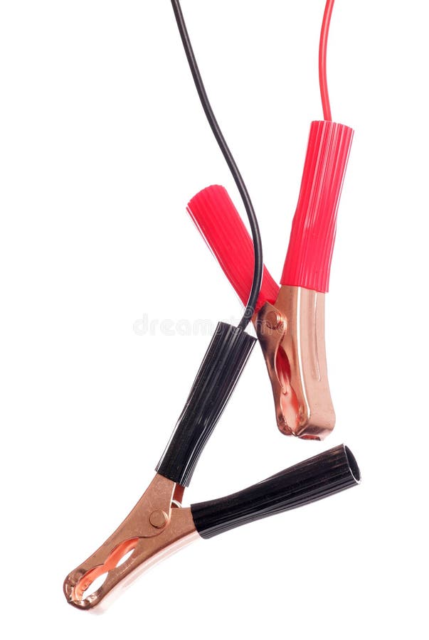 Battery charger clips stock image. Image of energy, battery - 19403339