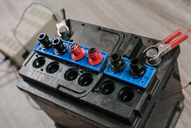 Battery charger device stock image. Image of clamp, home - 225620777