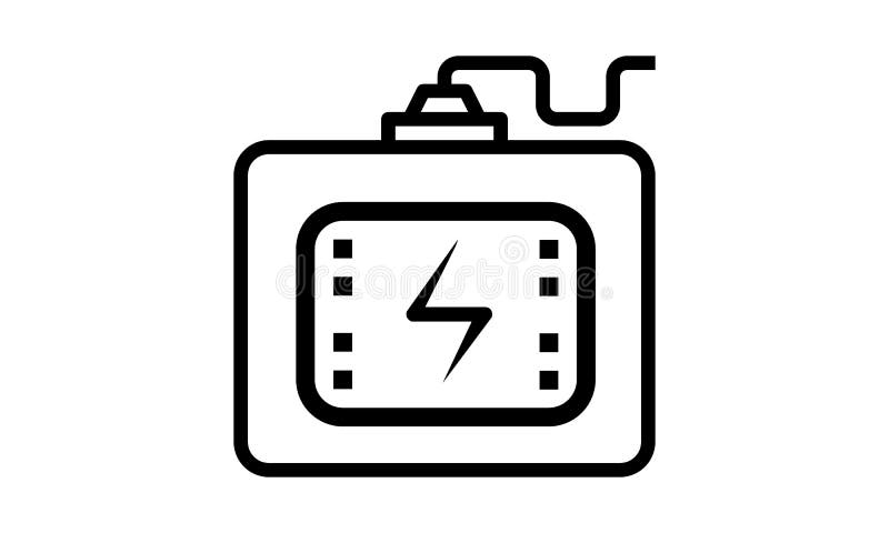 Battery Charger Electric Plug Icon Vector Image Stock Vector ...