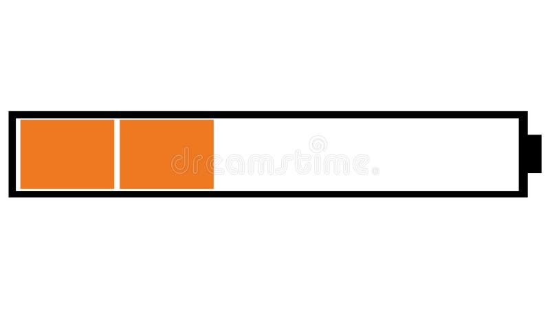 Battery Charging Animation with White Screen in the Background, Simple ...