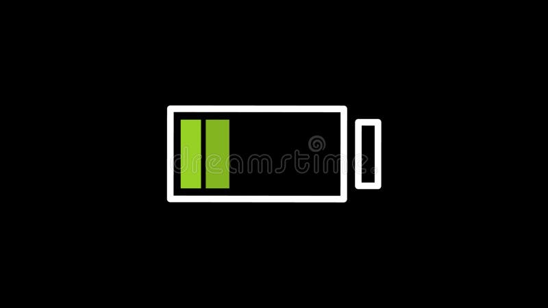 Digital Battery Loading Icon Animation Device Battery Icon Energy ...