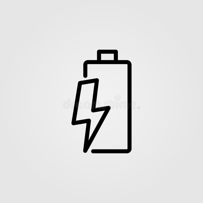 Battery Charging Icon. Mobile Phone Battery Vector Illustration Stock ...