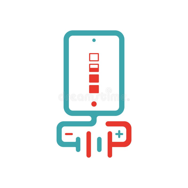 Battery Charging Icon on Tablet Pc Laptop Vector Illusration. Stock ...