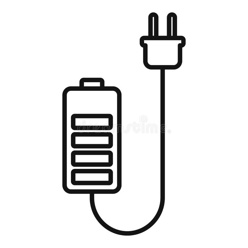 Battery Charging Icon Outline Stock Illustrations – 10,043 Battery ...
