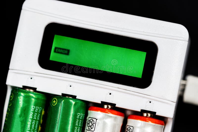 Battery Charging Process. Green Screen with Battery Indicator. Battery ...