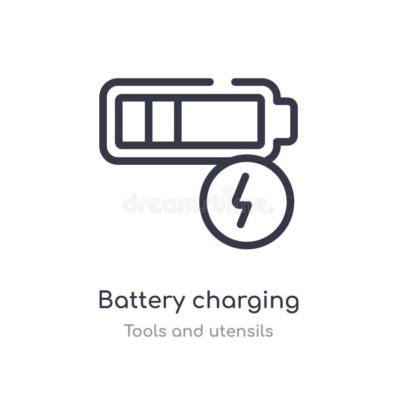 Battery Charging Status Icon in Different Style Vector Illustration ...