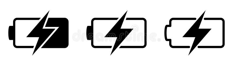 Battery Charging UI Icon. Battery Charge Indicator Icon Stock Vector ...