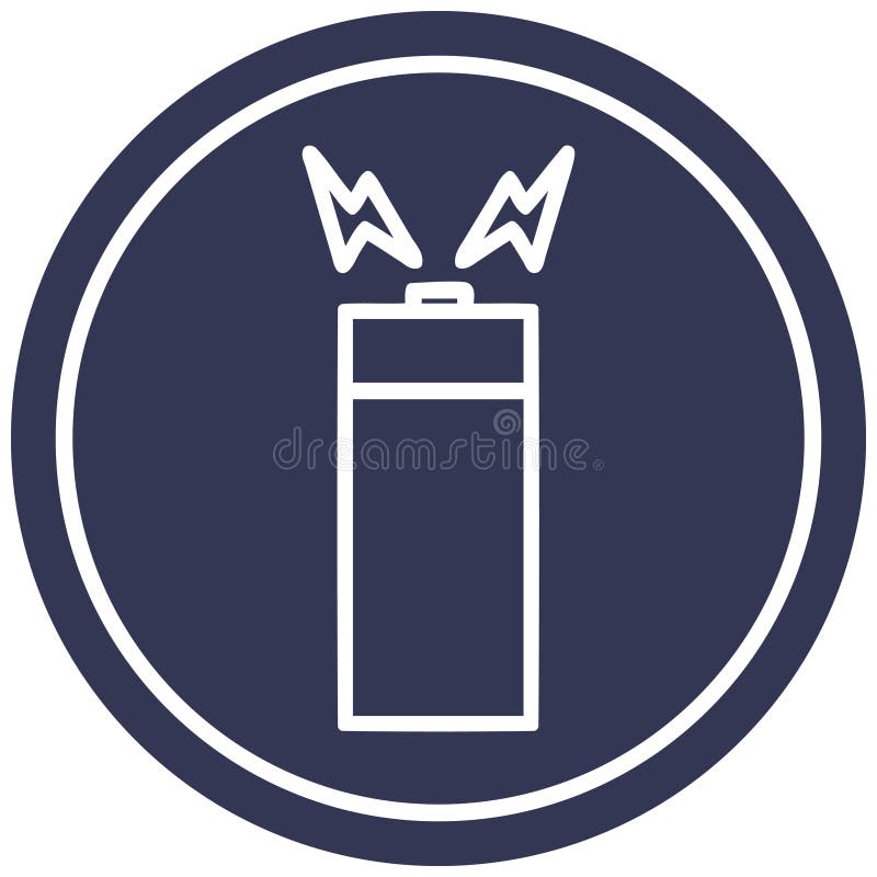 Battery circular icon stock vector. Illustration of circular - 149284717