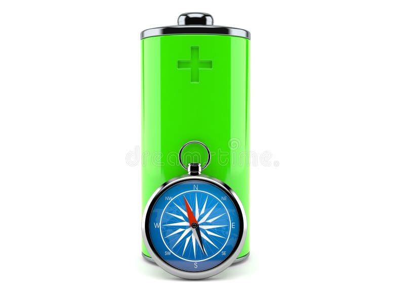 Compass Battery Stock Illustrations – 885 Compass Battery Stock ...