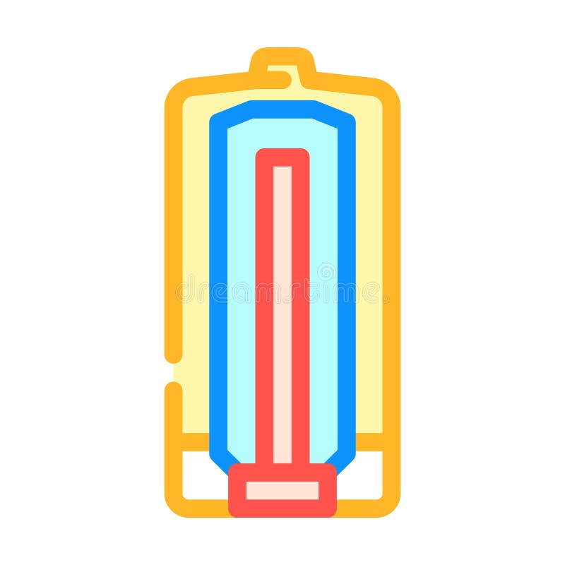 Battery Components Color Icon Vector Illustration Stock Illustration ...