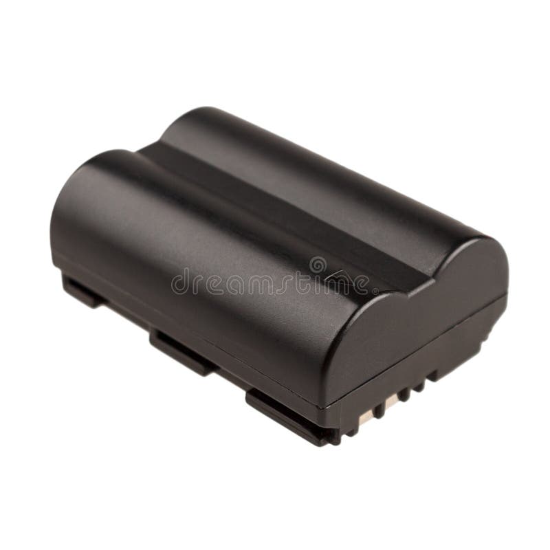 Battery for Digital Camera Isolated Stock Image - Image of flash ...