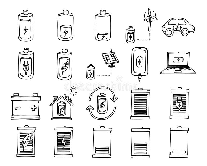 Hand Draw Energy Doodle Set Stock Illustrations – 441 Hand Draw Energy ...