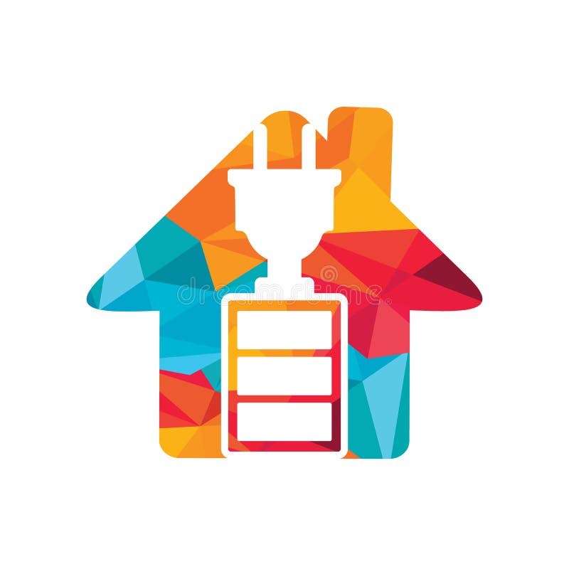 Battery and Electric Plug Vector Logo Design. Stock Vector ...