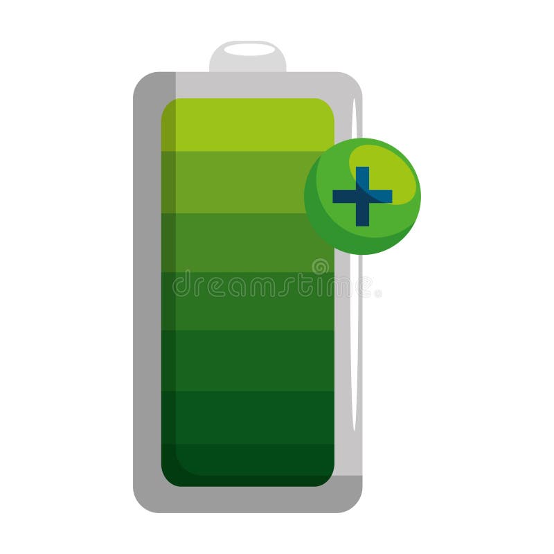 Battery energy level icon stock illustration. Illustration of ...