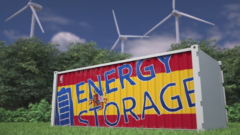 Battery Container with Flag of the Philippines and ENERGY STORAGE Text ...