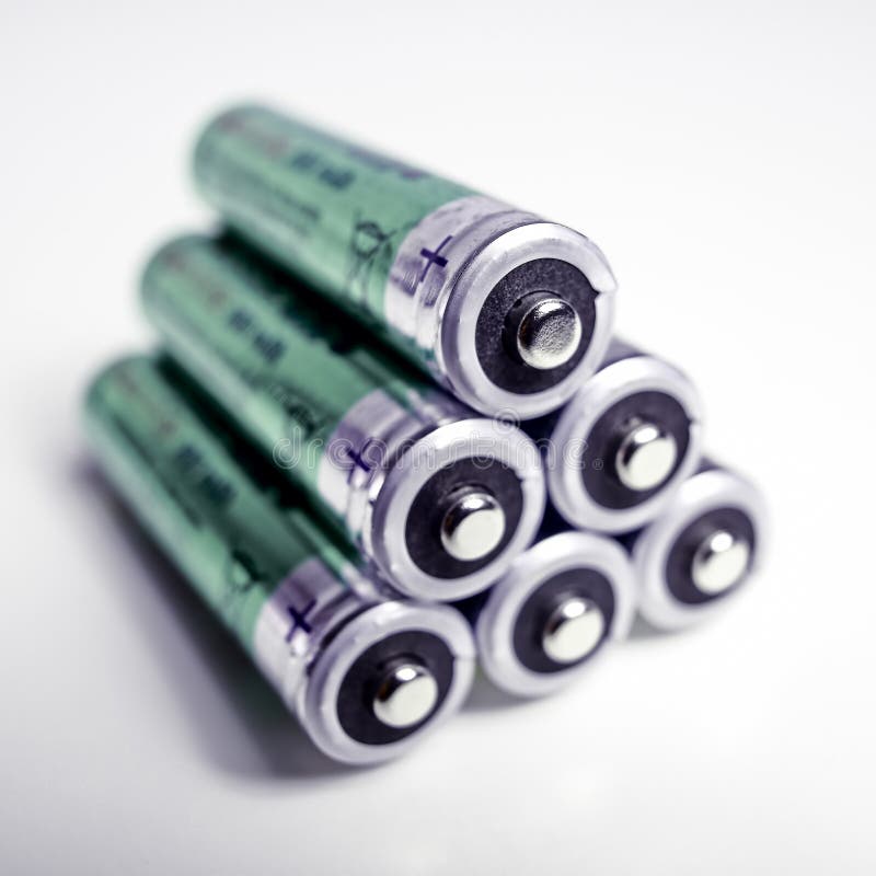 Battery with a Fresh Perspective Stock Photo - Image of electronics ...