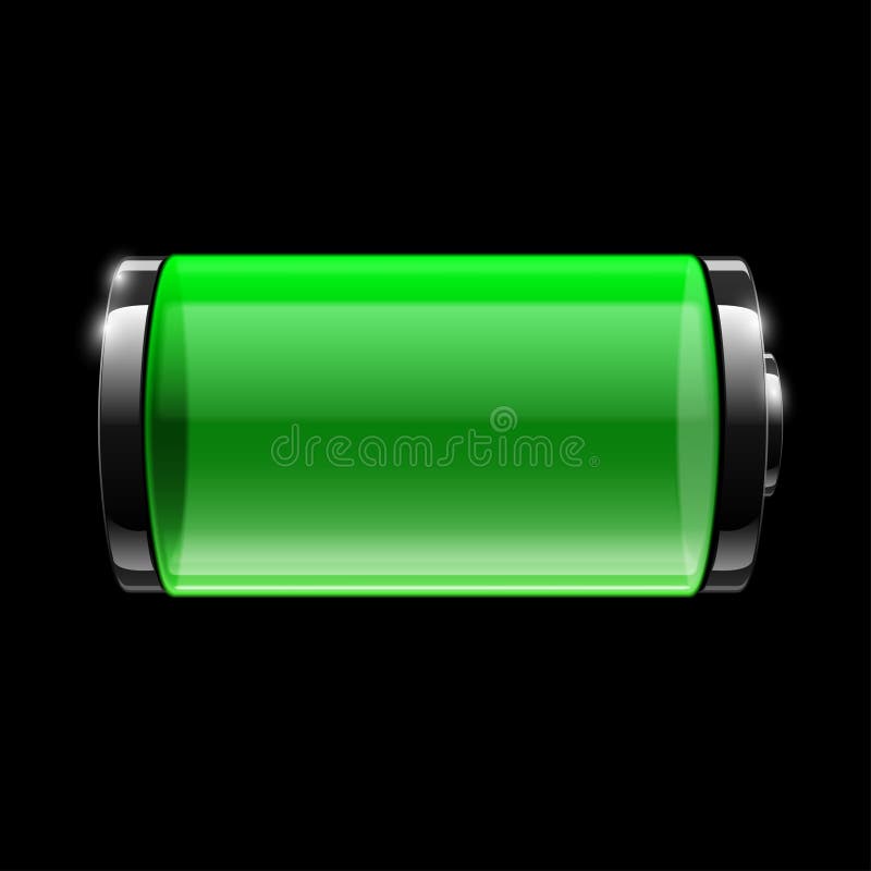 Battery full stock illustration. Illustration of four - 9641677