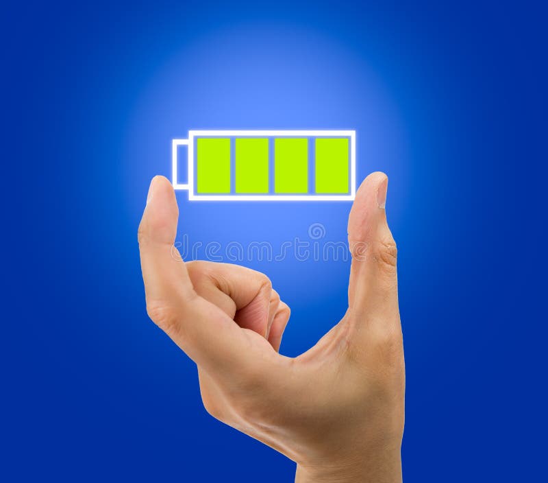 Battery full icon stock image. Image of isolated, caucasian - 65302325