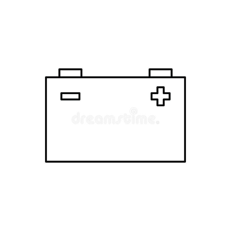 Battery Icon, Car Battery Sign Stock Vector - Illustration of design ...