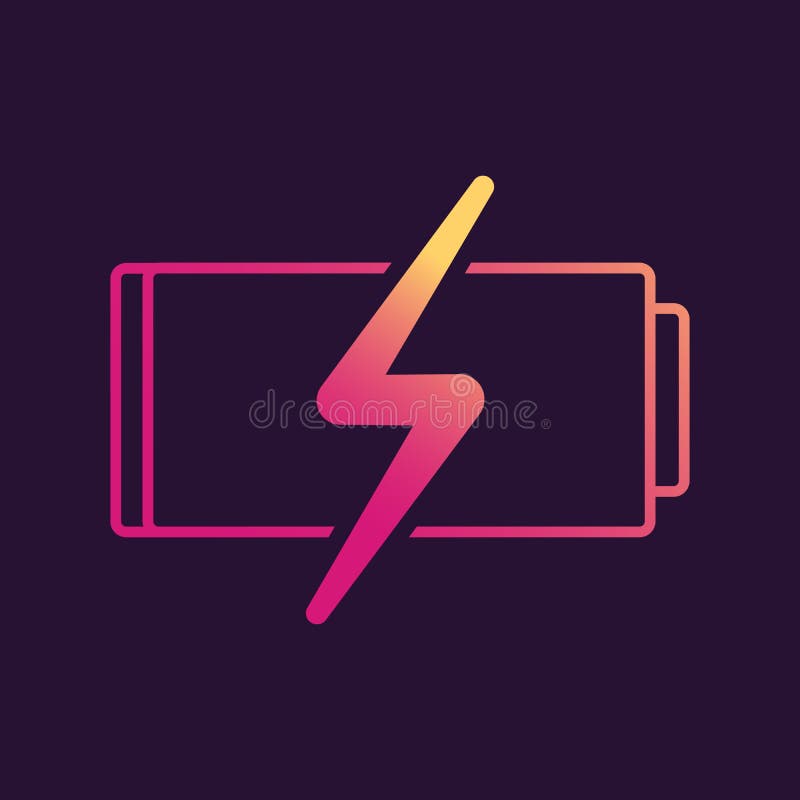 Battery Icon. Charged Electricity Symbol. Flat Vector. Stock Vector ...