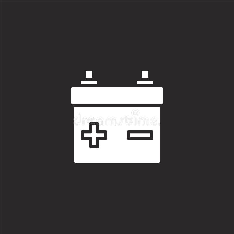 Battery Icon. Filled Battery Icon for Website Design and Mobile, App ...