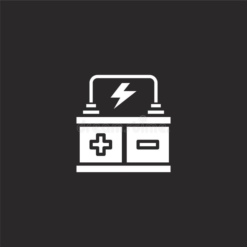 Battery Icon. Filled Battery Icon for Website Design and Mobile, App ...