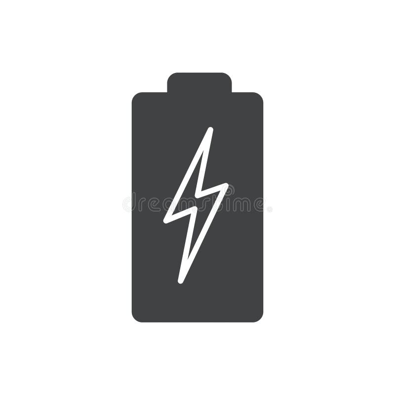 Battery Icon Flat and Simple Set Design Stock Vector - Illustration of ...