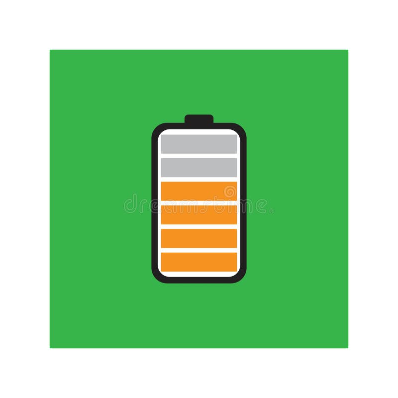 Battery icon logo stock vector. Illustration of consultant - 196374132