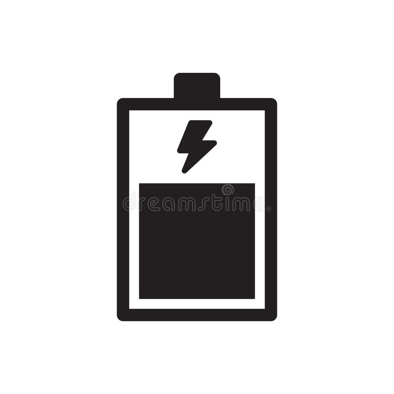Battery Icon - Rechargeable Battery Icon Stock Vector - Illustration of ...